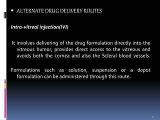 OCCULAR DRUG DELIVERY SYSTEM | PPTX