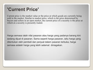 Current price n fltion cost | PPTX