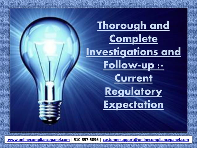 Current regulatory expectation | PPT