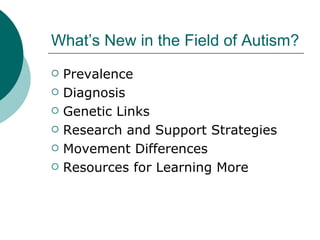 Current Research on Autism | PPT