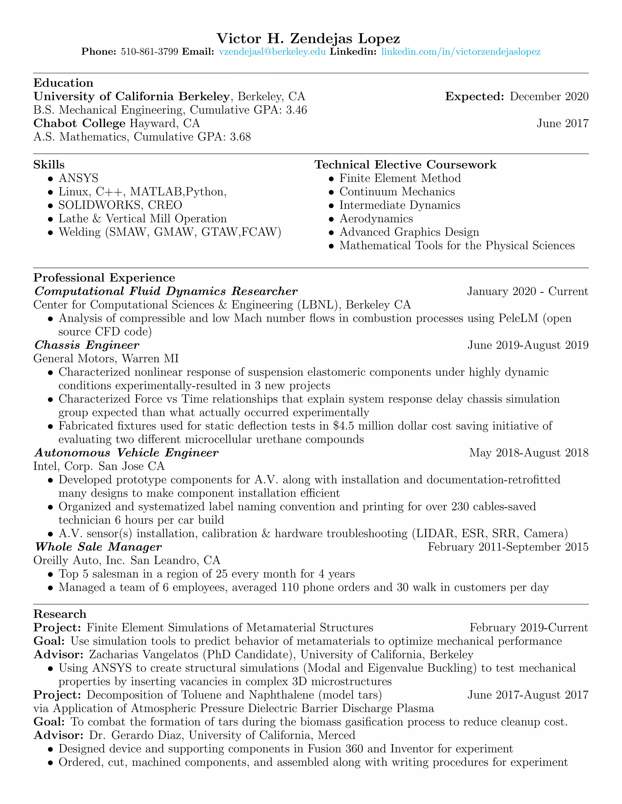 Current resume | PDF