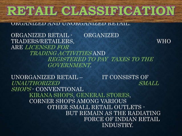 Current retail scenario | PPTX