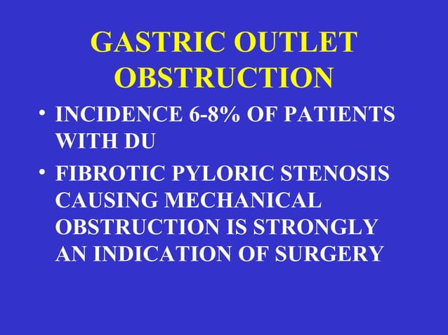 Current role of surgery in the management of peptic ulce (1) | PPT