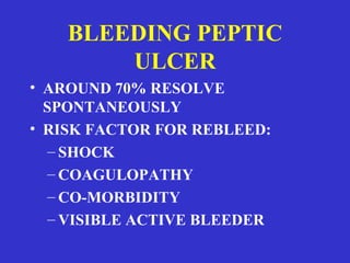 Current role of surgery in the management of peptic ulce (1) | PPT
