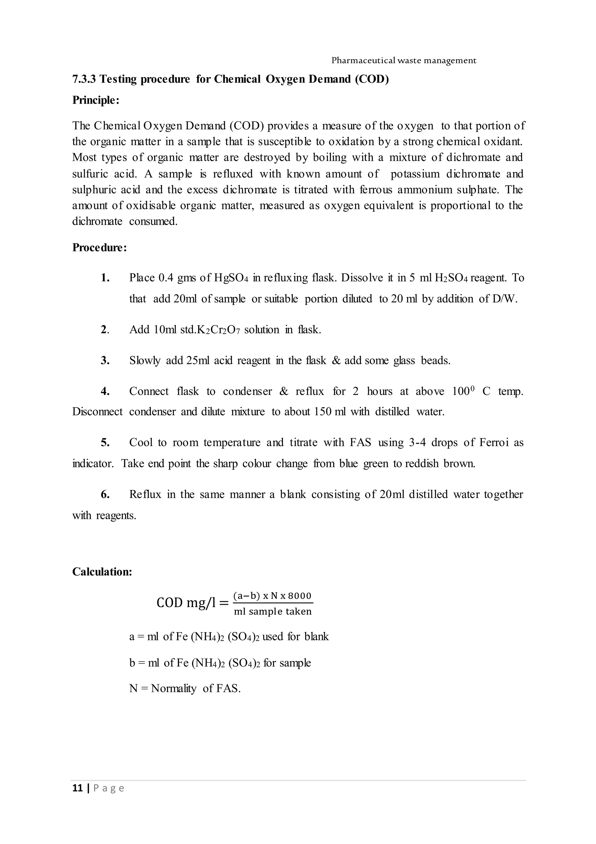 Current scenario of pharmaceutical waste management in bangladesh | DOCX