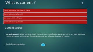 Current source in electronic circuits | PPTX