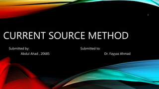 Current source method | PPTX