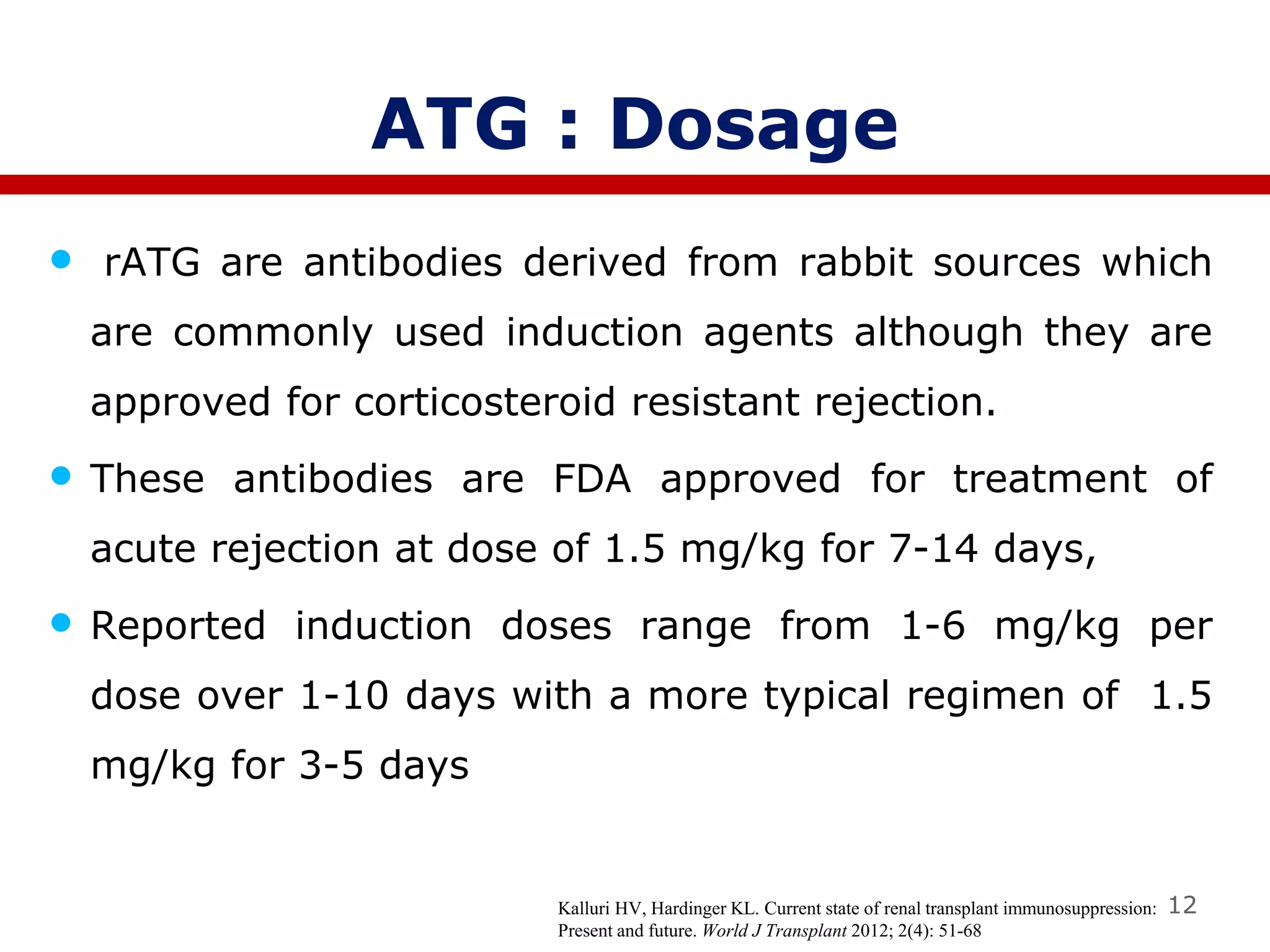 Current standards & newer immunosuppressive medications | PPTX