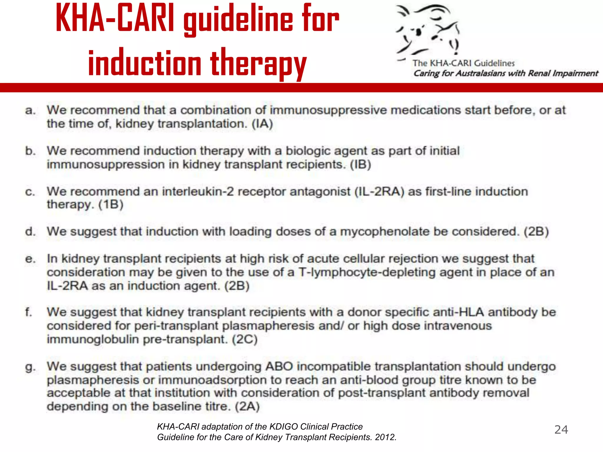 Current standards & newer immunosuppressive medications | PPTX