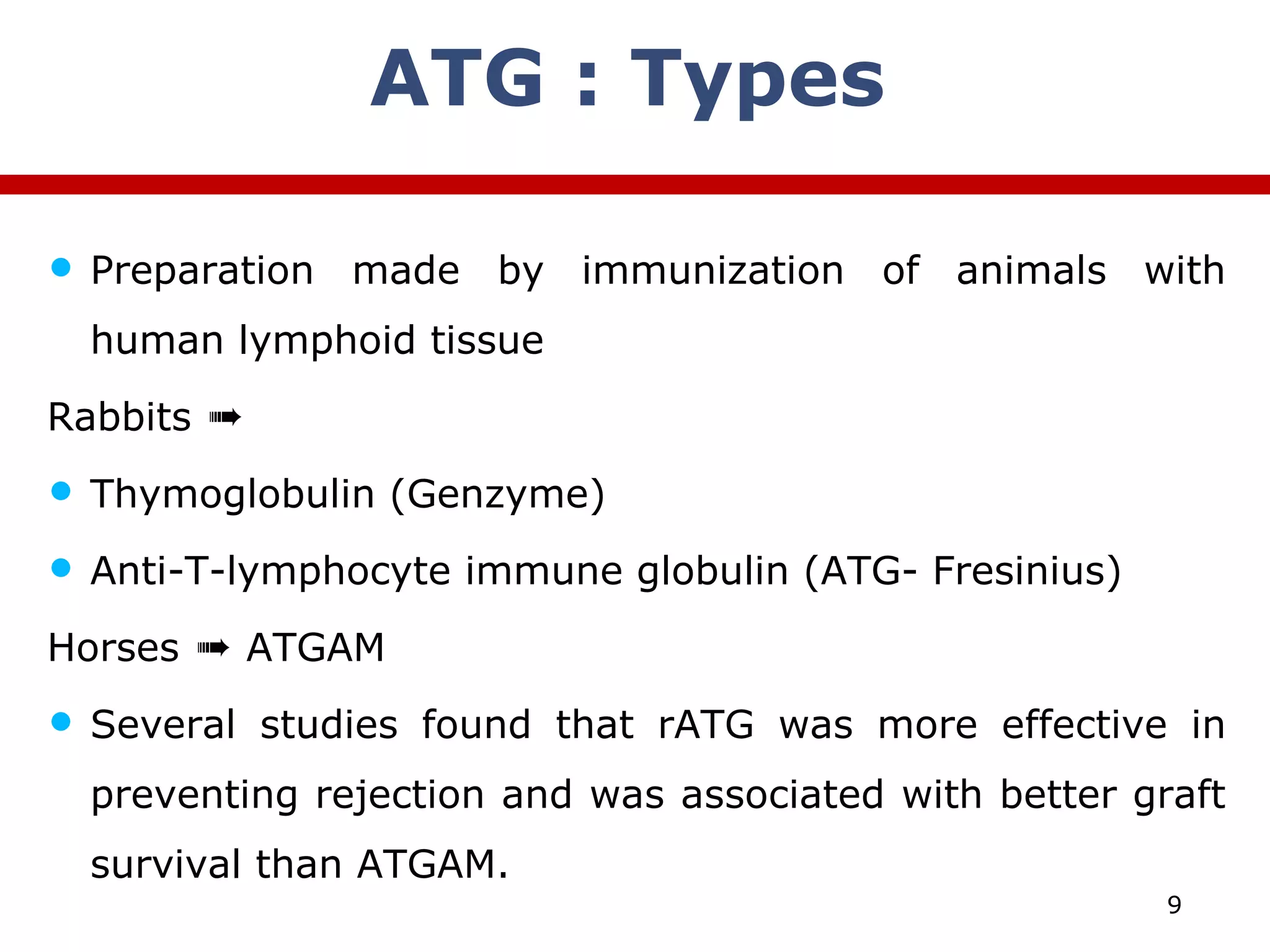 Current standards & newer immunosuppressive medications | PPTX