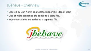 Current State of BDD Testing Tools | PPT