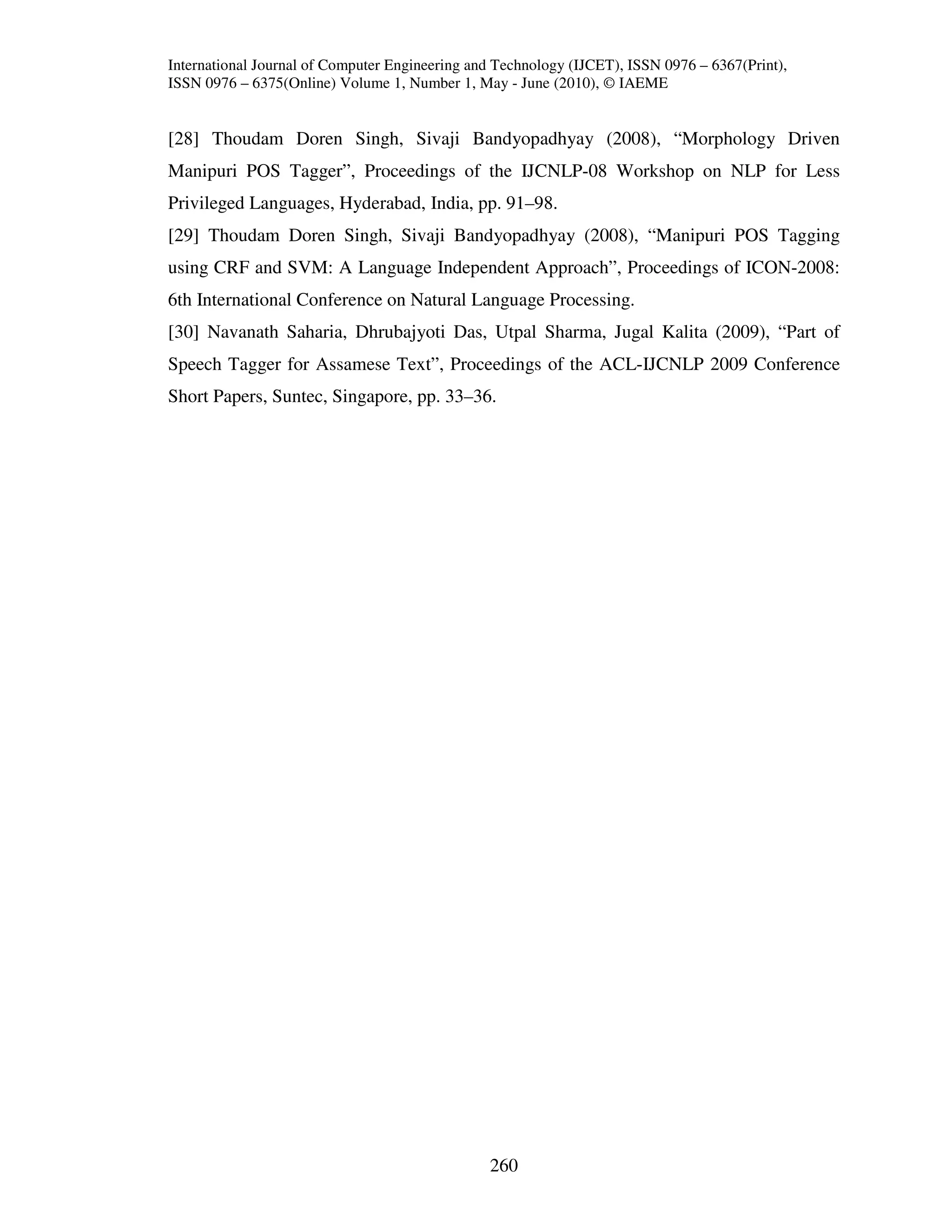 Current state of the art pos tagging for indian languages | PDF