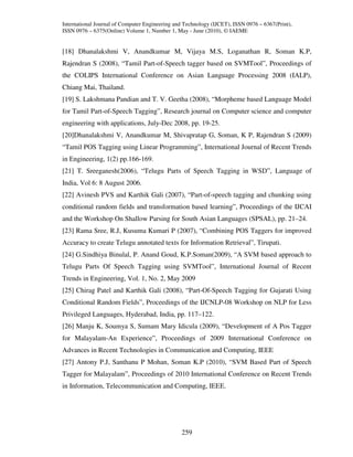 Current state of the art pos tagging for indian languages | PDF