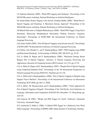 Current state of the art pos tagging for indian languages | PDF