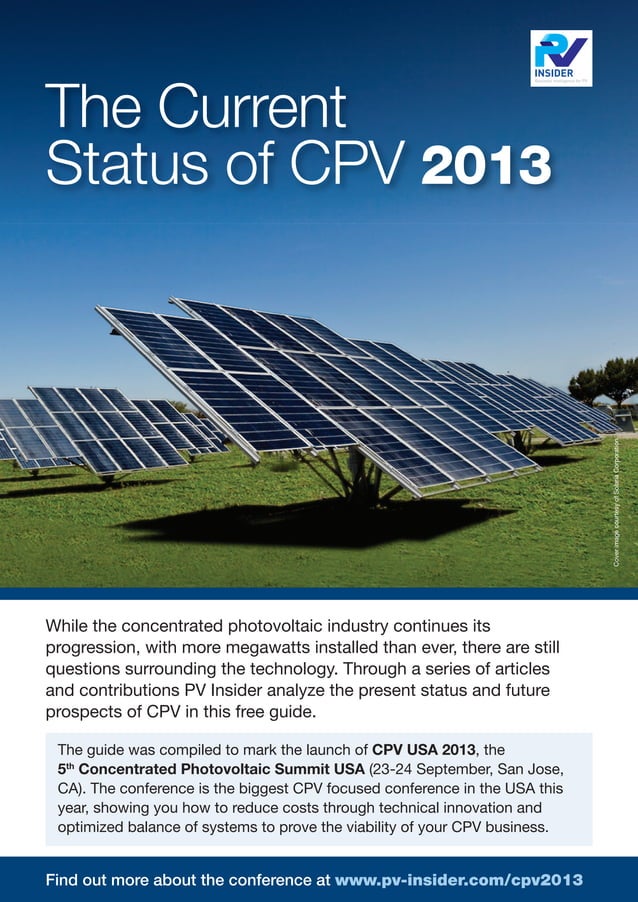The Current Status of CPV 2013 | PDF