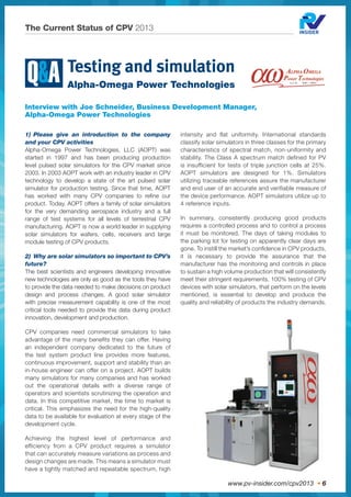 The Current Status of CPV 2013 | PDF