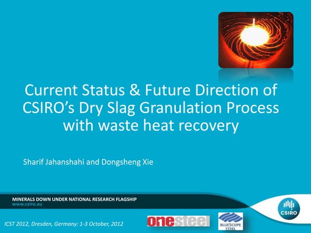 Dry Slag Granulation with Waste Heat Recovery | PPSX | Physics | Science