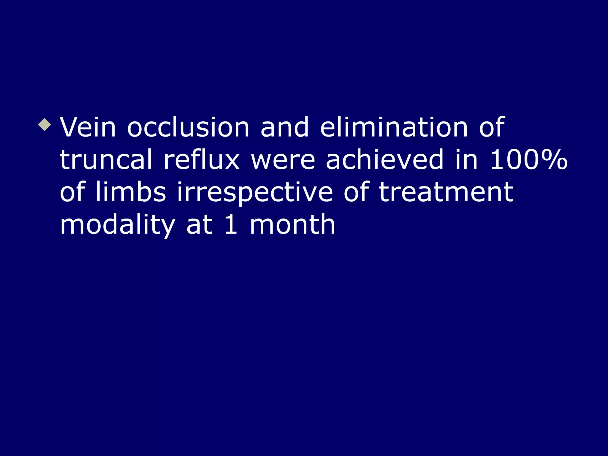 Current status of endovenous ablation for the treatment of venous ...