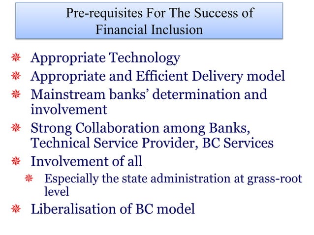 Financial Inclusion in India | PPTX