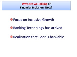 Financial Inclusion in India | PPTX