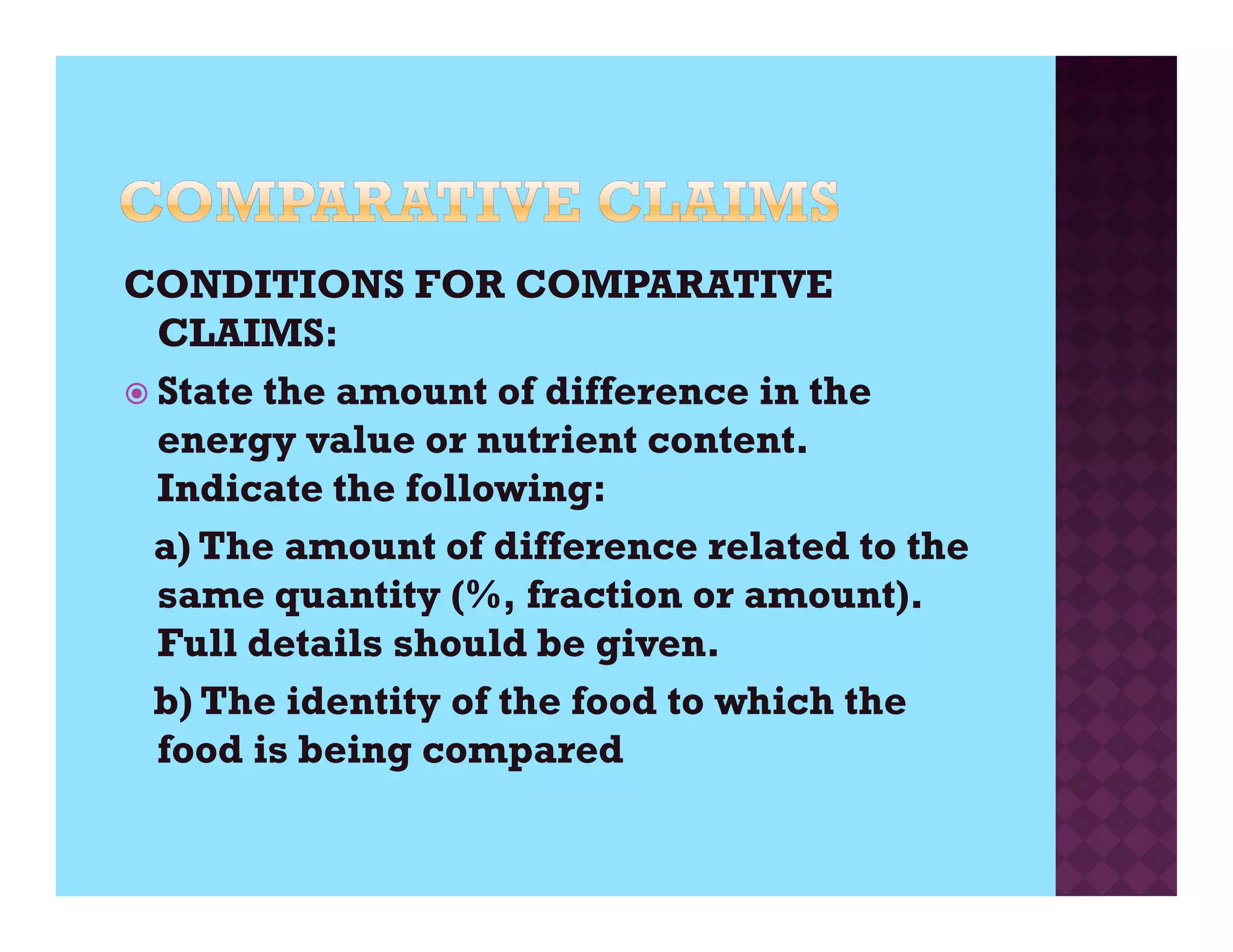 Current status of nutrition & health claims in philippines | PDF