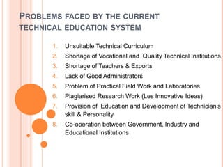 Current Status of Technical Education | PPTX