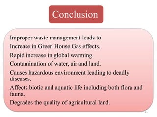 Current status of waste in pakistan | PPTX