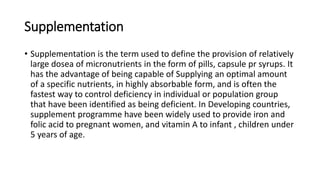 Current strategy& programme to combat public nutrition | PPT