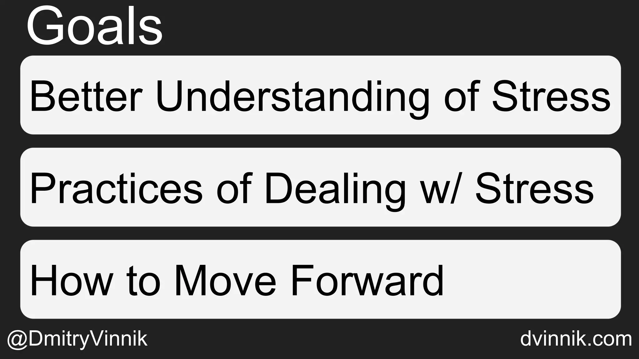Stress Driven Development, and How to Avoid It | PPTX