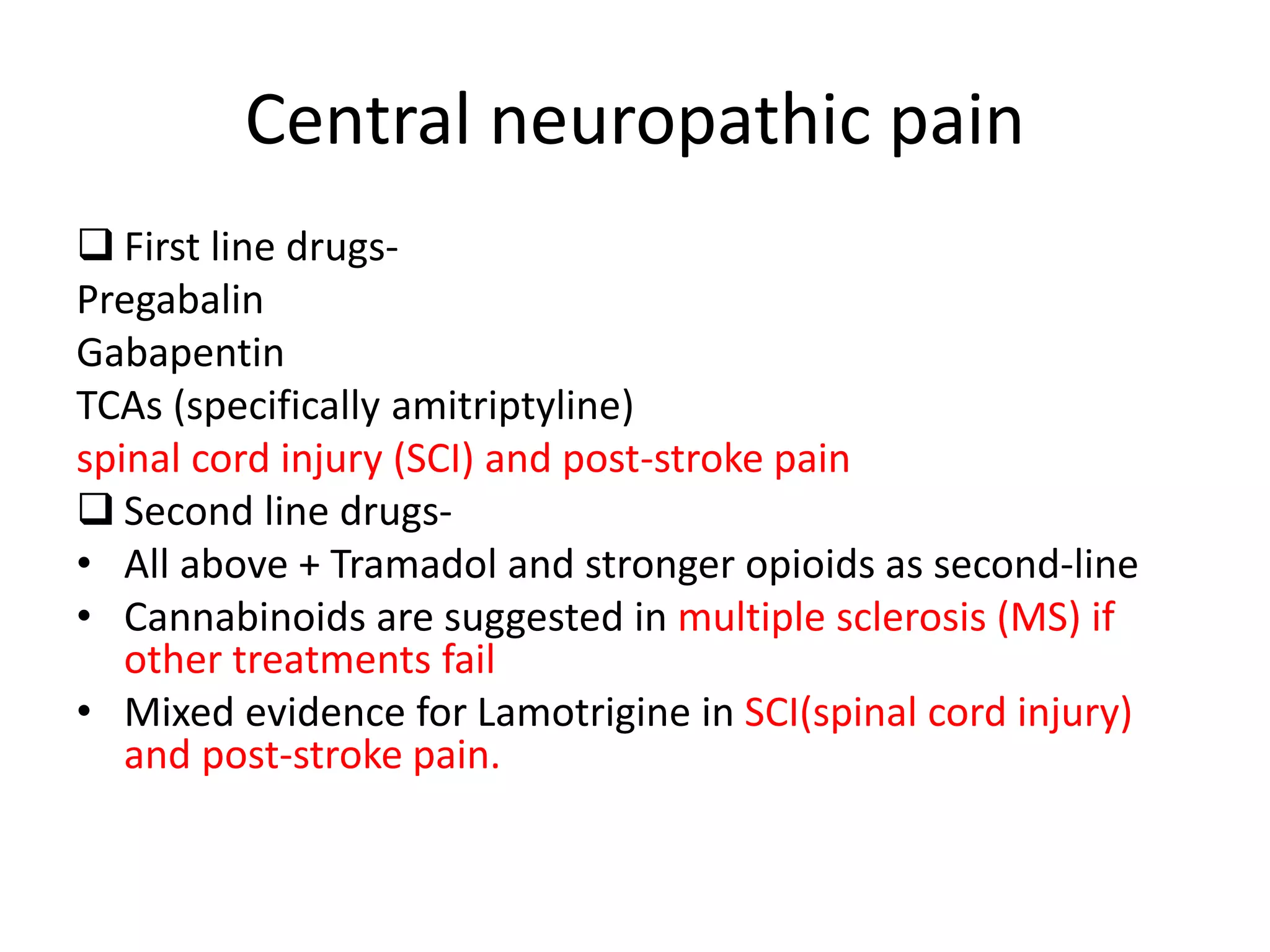 Current therapies in management of neuropathic pain | PPTX