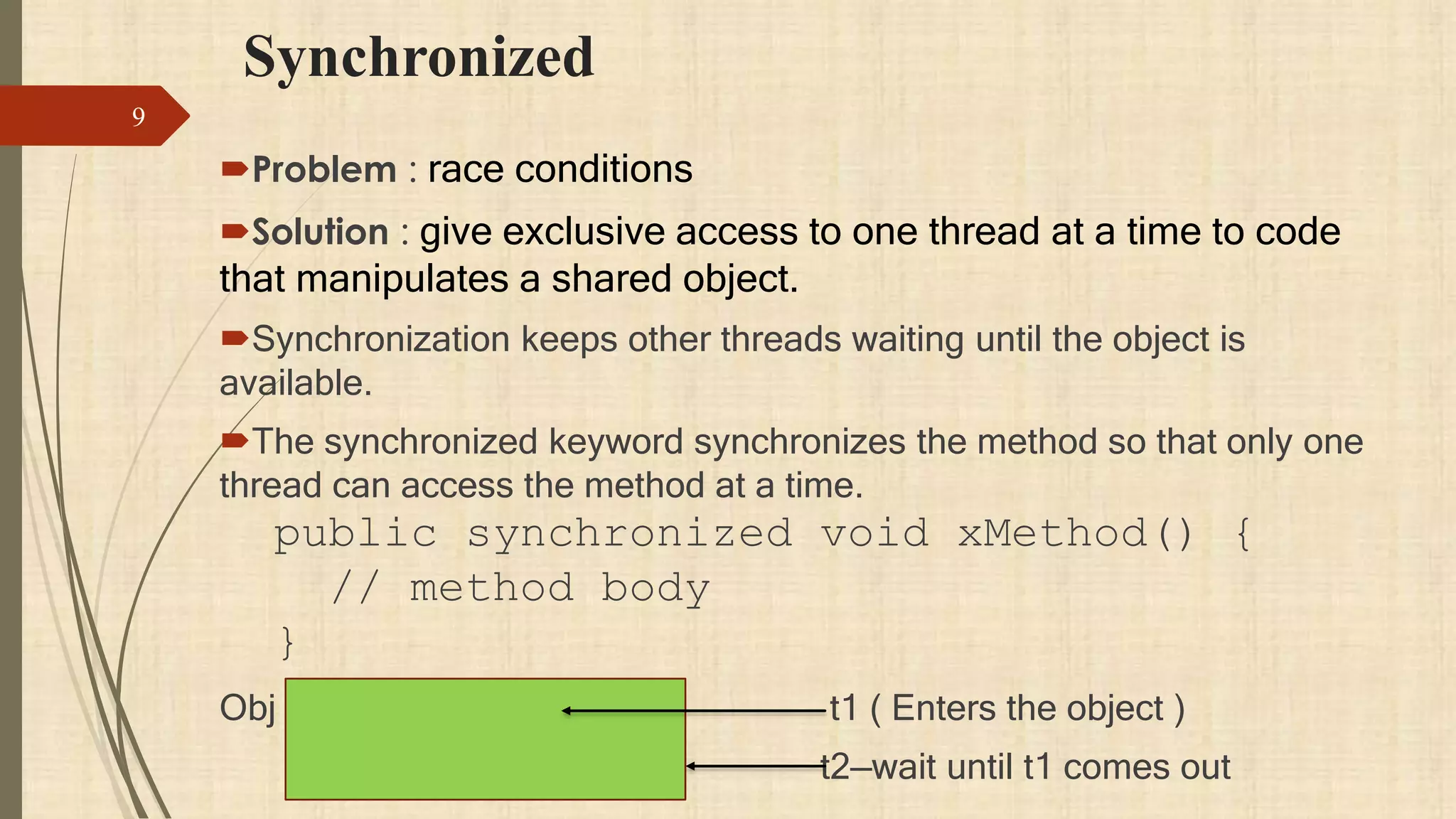 Threads in JAVA | PPTX