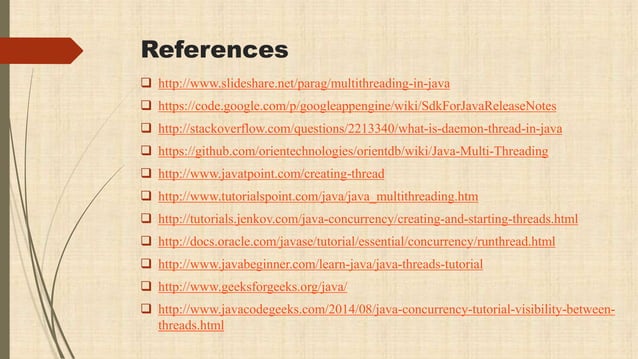 Threads in JAVA | PPTX | Programming Languages | Computing