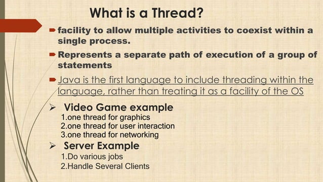 Threads in JAVA | PPTX | Programming Languages | Computing
