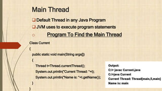 Threads in JAVA | PPT
