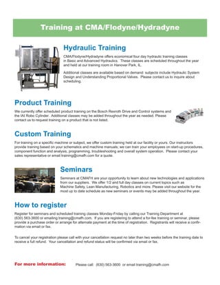 Current Training Schedule | PDF