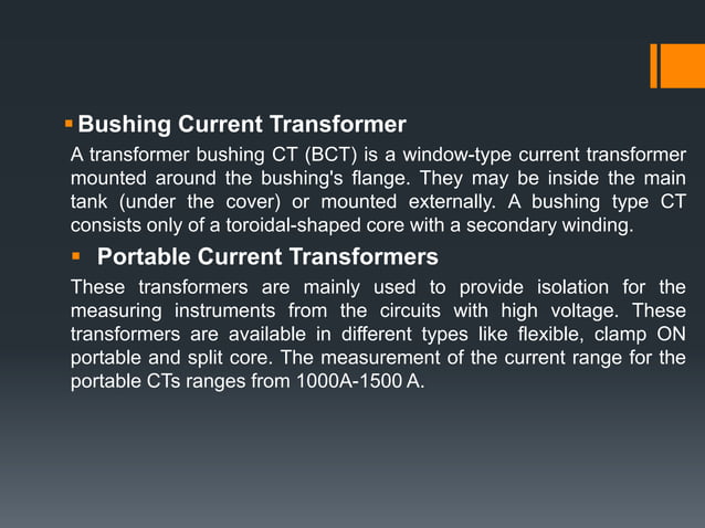 Current Transformer.pptx | Computer Networking | Computing