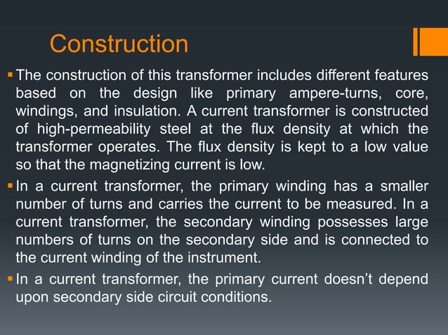 Current Transformer.pptx | Computer Networking | Computing