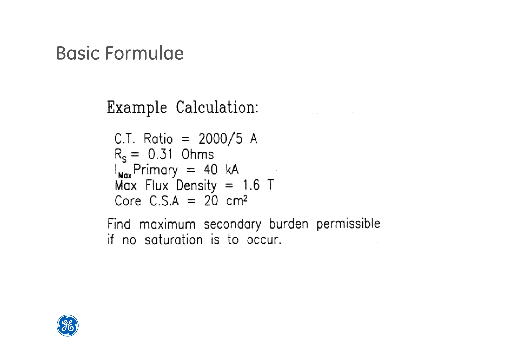 Current Transformers parameter design and graphs - size and design ...