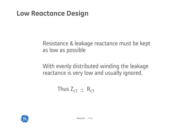 Current Transformers Parameter Design And Graphs Size And Design
