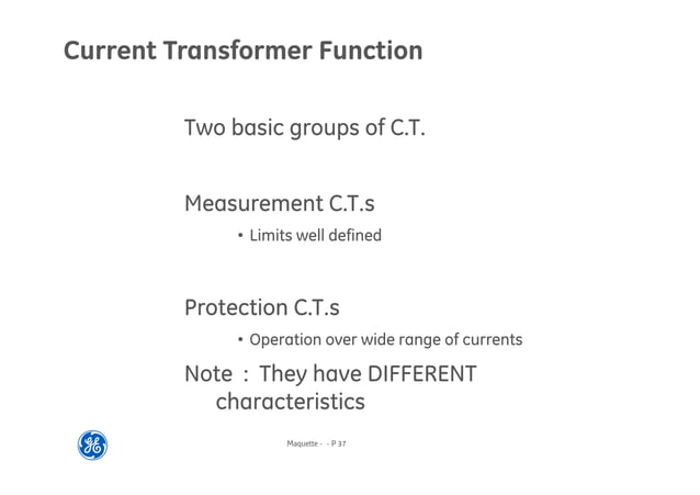 Current Transformers Parameter Design And Graphs Size And Design