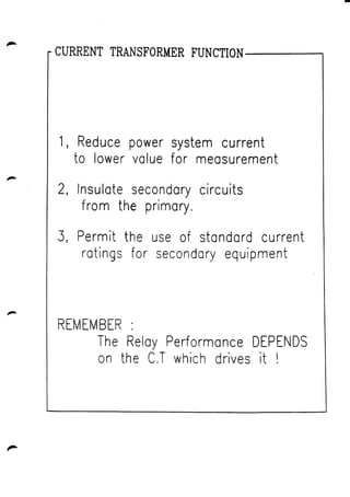Current transformer requirements for protection 1 | PDF