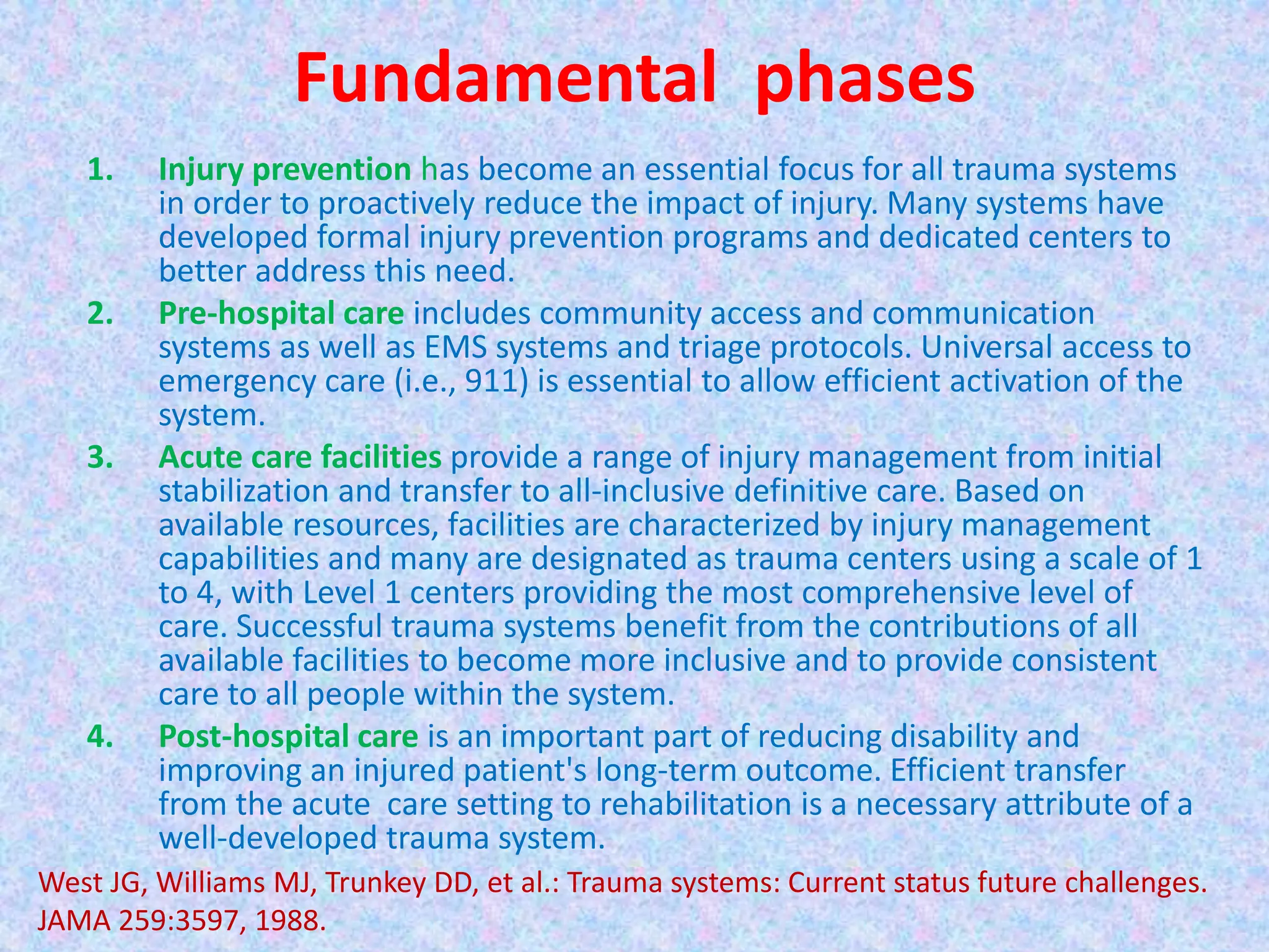 Current trauma manag, trauma system | PPTX