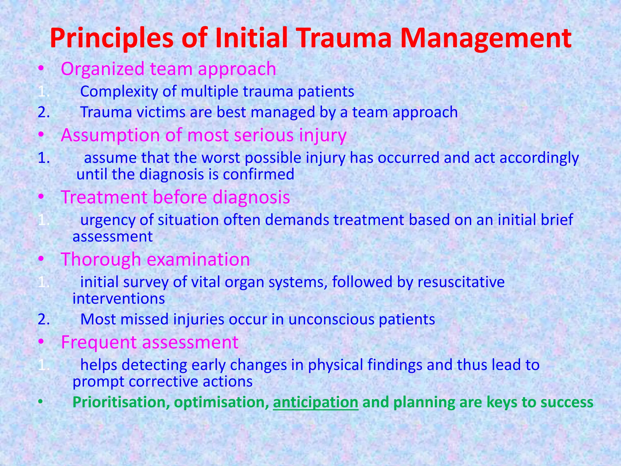 Current trauma manag, trauma system | PPTX