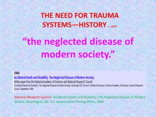 Current trauma manag, trauma system | PPTX