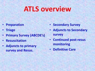 Current trauma manag, trauma system | PPTX