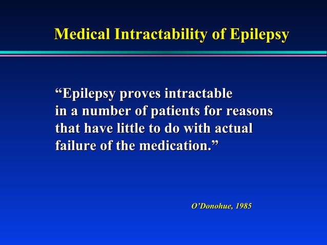 Current Epilepsy Treatment Options | PPT