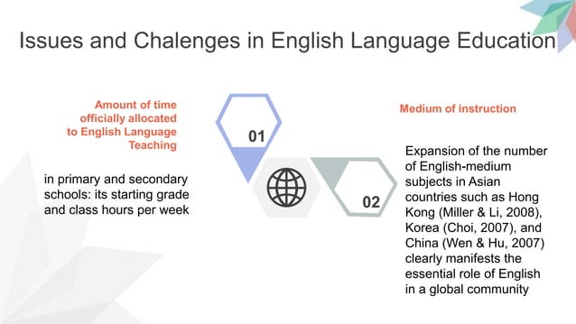 Current trends and issues in english language education in asia. | PPTX ...