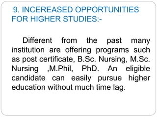 Current trends and issues in nursing education | PPTX