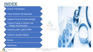 Current Trends in Clinical Trial Design and Execution | PDF