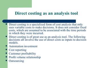 Current trends in cost & management accounting | PPT